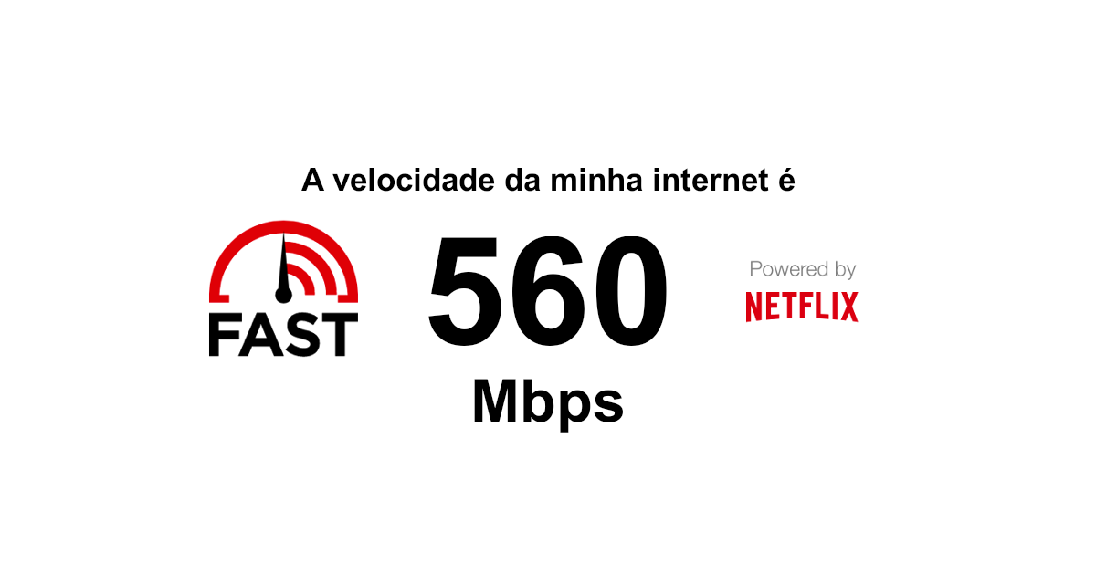 Teste de velocidade da internet | Fast.com