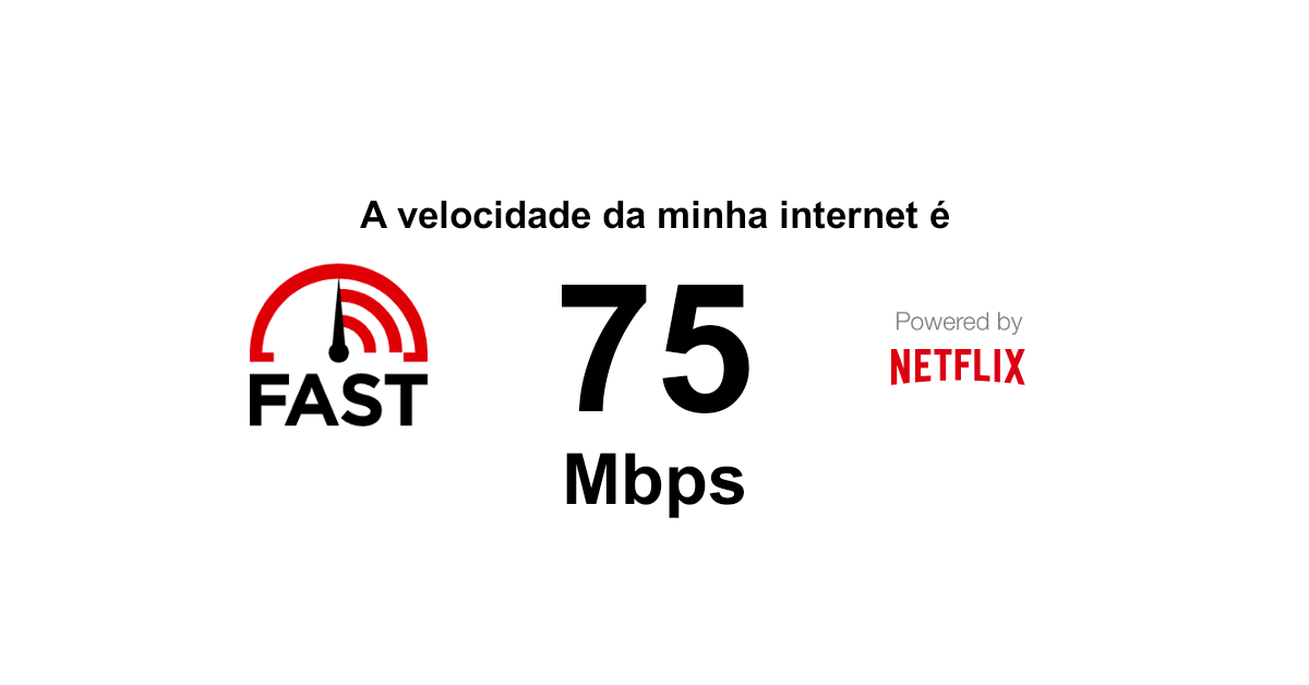 Teste de velocidade da internet | Fast.com